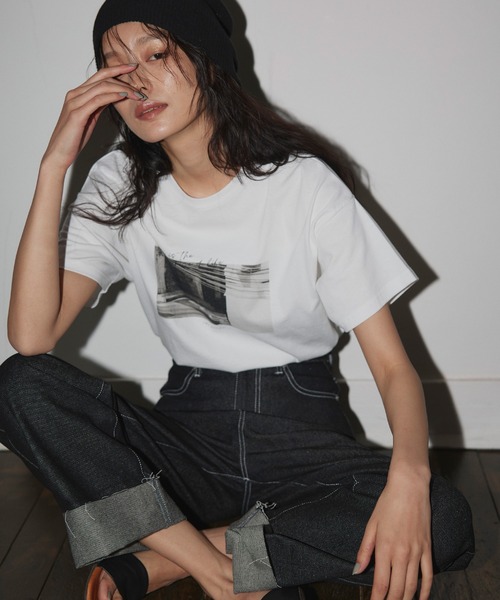 hellam（ヘラム） 半袖Tシャツ FREE ホワイト×ブラック レディース : ZOZOTOWN Yahoo!店 - 通販 - Yahoo!ショッピング