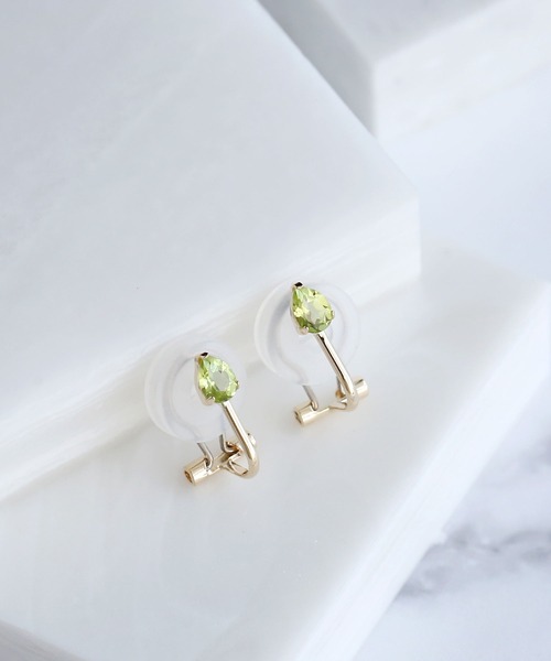 queite イヤリング K10 誕生石 クリップイヤリング 8月/ペリドット「queite」 レディース : ZOZOTOWN Yahoo ...
