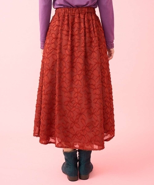 ホコモモラ（JOCOMOMOLA）/Huella フラワージャカードスカート Jocomomola（ホコモモラ） スカート Huella フラワージャカード