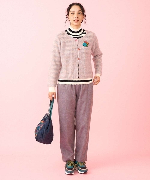 Jocomomola（ホコモモラ） パンツ Mucho hilo ツイードテーパード