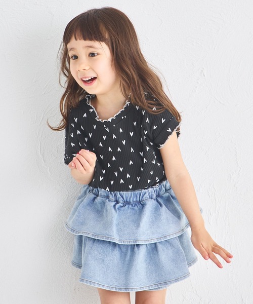 pairmanon（ペアマノン） tシャツ 「リンクコーデ」「リブコットン100」配色メローTシャツ キッズ 子供服 女の子 : ZOZOTOWN Yahoo!店 - 通販 - Yahoo ...