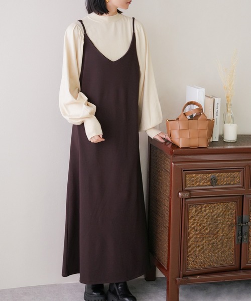 ワンピース 【肩紐調節可能/毛玉としわになりにくい素材】キャミソールロングワンピース S0619【IAMUSE】 :65513871:ZOZOTOWN Yahoo!店 - 通販 - Yahoo ...