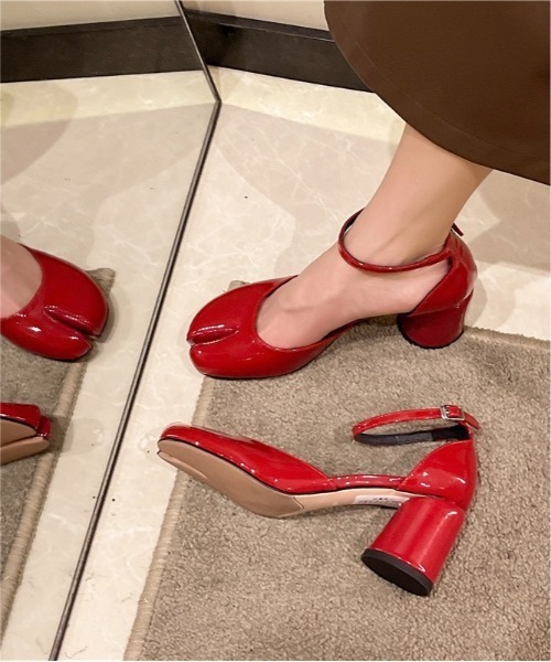 BURNER パンプス レディース 「OKUOKU Recommend Select」足袋 ストラップ oku-shoes ...