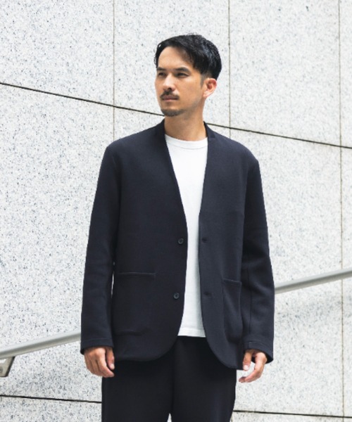 TENTIAL ジャケット ノーカラージャケット MIGARU Tech Sweat Collarless Jacket メンズ レディース : ZOZOTOWN Yahoo!店 - 通販 ...