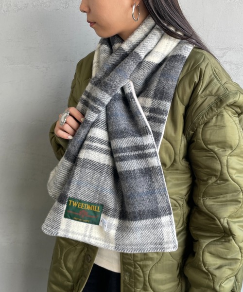 TWEED MILL（ツイードミル） マフラー F グレー レディース : ZOZOTOWN Yahoo!店 - 通販 - Yahoo!ショッピング
