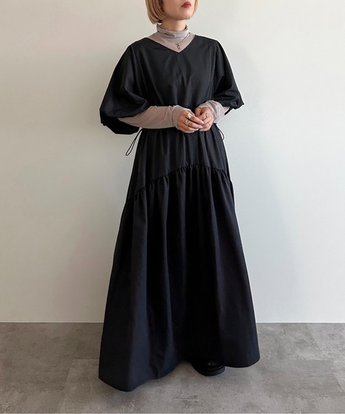 apres jour mignon 「apres mignon」 半袖ワンピース MEDIUM ブラック レディース : ZOZOTOWN Yahoo!店 - 通販 - Yahoo!ショッピング