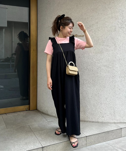 prose verse 「prose verse」 オーバーオール フリ- ブラック レディース : ZOZOTOWN Yahoo!店 - 通販 - Yahoo!ショッピング