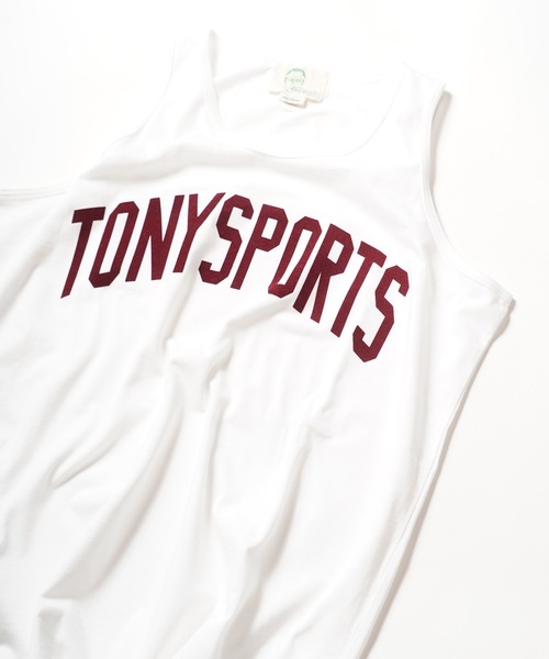TonyTaizsun タンクトップ 「TONY SPORTS/トニースポーツ」CORDURA COLLEGE LOGO TANK TOP ...