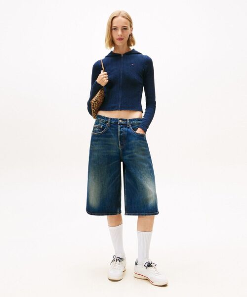 TOMMY JEANS（トミー・ジーンズ） ニット セーター フードジップアップ