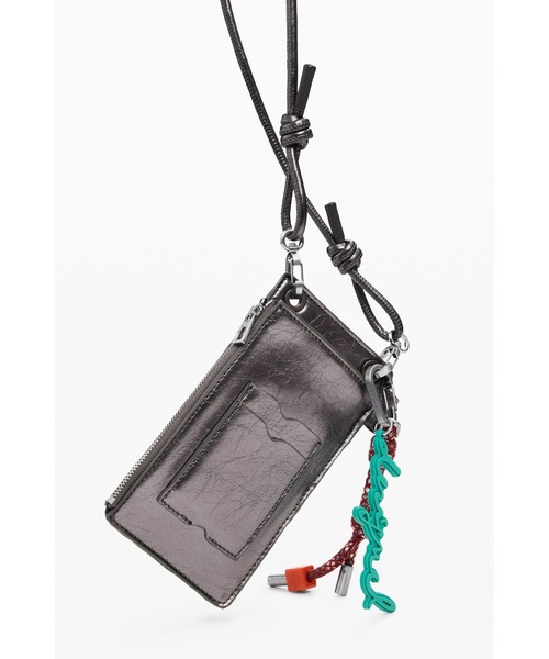 Desigual（デシグアル） 財布 メタリック3Dロゴの中型携帯ホルダー