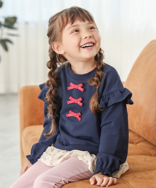 Biquette Club tシャツ Tシャツ 花柄裾フリルプルオーバー キッズ : ZOZOTOWN Yahoo!店 - 通販 - Yahoo!ショッピング