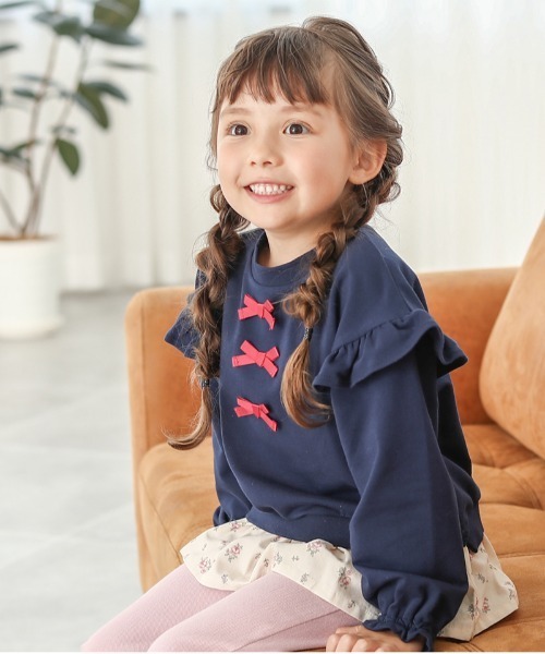Biquette Club tシャツ Tシャツ 花柄裾フリルプルオーバー キッズ : ZOZOTOWN Yahoo!店 - 通販 - Yahoo!ショッピング