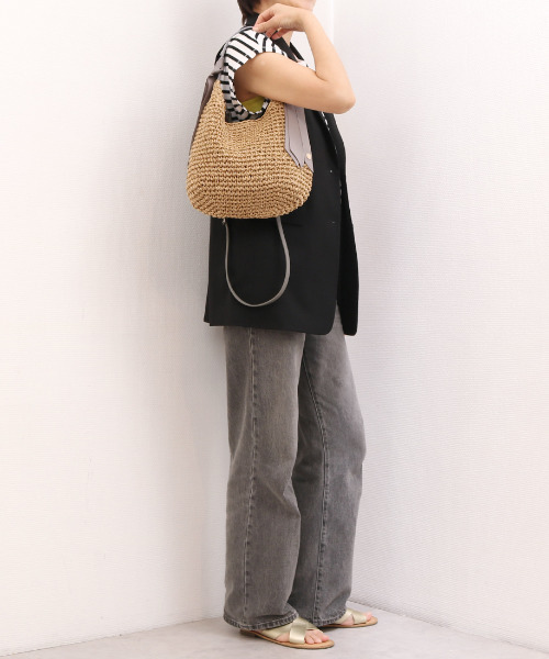 cache かごバッグ カゴバッグ カシュカシュ cachecache / 下がりグログランクロッシェ2wayミニトート : ZOZOTOWN Yahoo!店 - 通販 - Yahoo!ショッピング