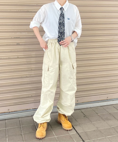 Yahoo!オークション - 「PairPair」 カーゴパンツ LARGE ライトベージ...