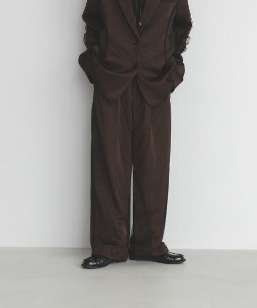 KBF（ケービーエフ） パンツ サテンチュールパンツ レディース