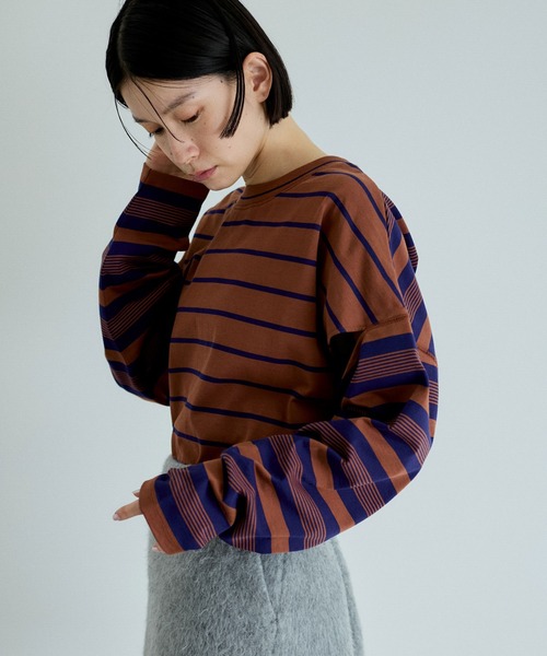 tシャツ Tシャツ 「洗える」ボーダー2WAYロンTEE レディース : 87293878 : ZOZOTOWN Yahoo!店 - 通販 - Yahoo!ショッピング