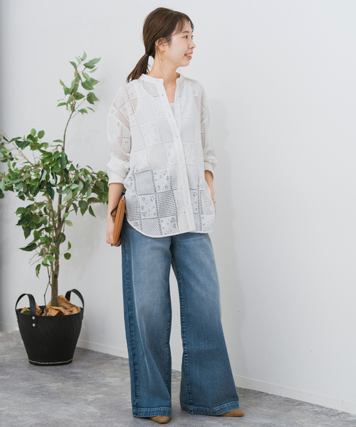 Spick＆Span シャツ ブラウス 「追加2」PEレースシャツ レディース : ZOZOTOWN Yahoo!店 - 通販 - Yahoo!ショッピング