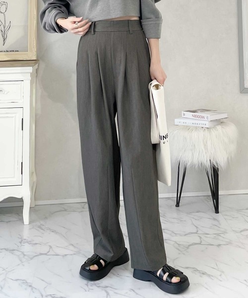 classicalelf 「classicalelf」 スラックス MEDIUM 杢グレー レディース : ZOZOTOWN Yahoo!店 - 通販 - Yahoo!ショッピング