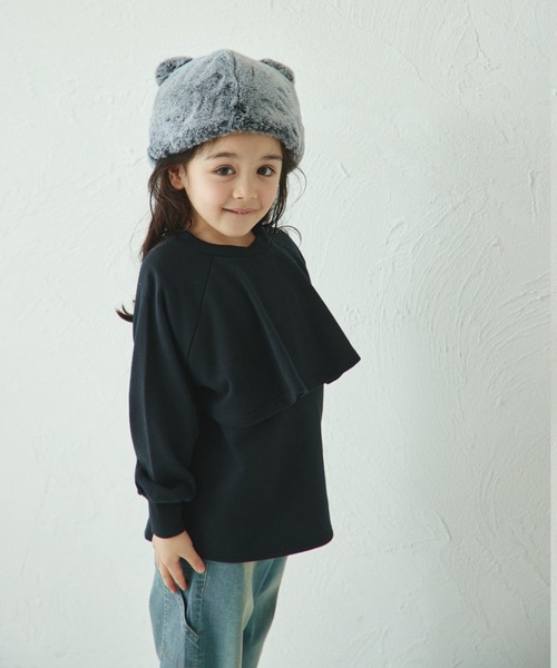 pairmanon トレーナー 裏毛 前後2way レイヤード風 フリルデザイン キッズ 子供服 女の子 : ZOZOTOWN Yahoo!店 - 通販 - Yahoo!ショッピング