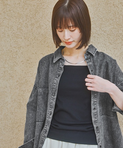 LAKOLE（ラコレ） ブラウス シャツ ケミカルウォッシュシャツ長袖 / 140262 レディース : ZOZOTOWN Yahoo!店 ...