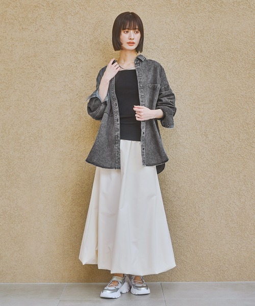 LAKOLE（ラコレ） ブラウス シャツ ケミカルウォッシュシャツ長袖 / 140262 レディース : ZOZOTOWN Yahoo!店 ...