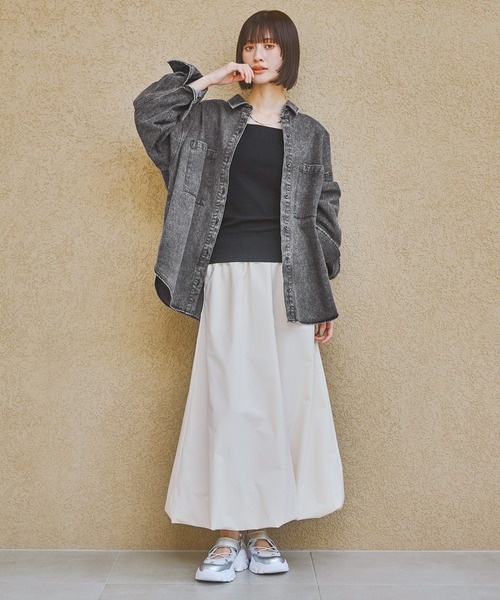 LAKOLE（ラコレ） ブラウス シャツ ケミカルウォッシュシャツ長袖 / 140262 レディース : ZOZOTOWN Yahoo!店 ...