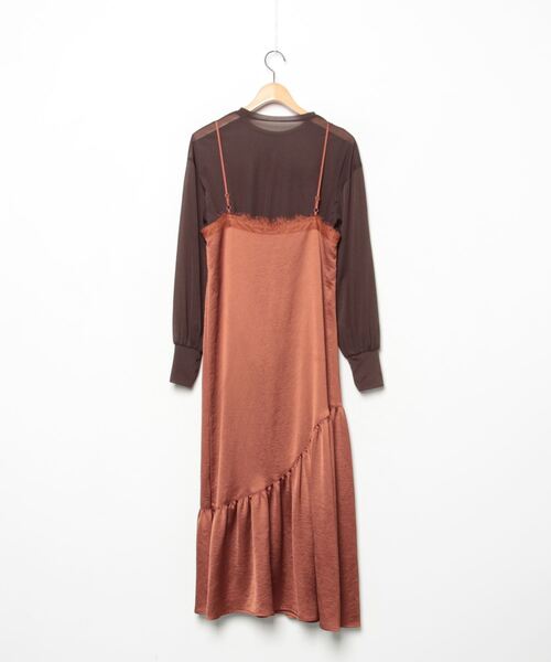「AMERI」 キャミソールワンピース MEDIUM ブラウン レディース : 76757885 : ZOZOTOWN Yahoo!店 - 通販 - Yahoo!ショッピング