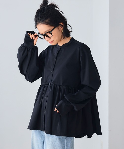 CROSS FUNCTION ブラウス シャツ 「UV」エブ楽 ラッシュガードギャザーペプラムブラウス「CROSS FUNCTION/クロスファンクション」 レディース : ZOZOTOWN ...