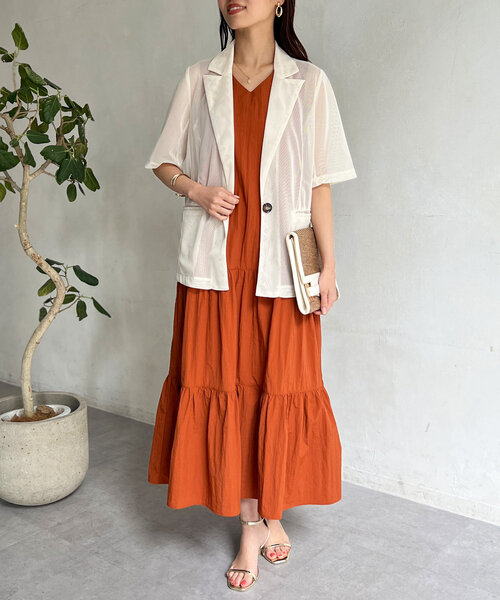 Chez toi 「Chez toi」 ノースリーブワンピース FREE オレンジ レディース : ZOZOTOWN Yahoo!店 - 通販 - Yahoo!ショッピング