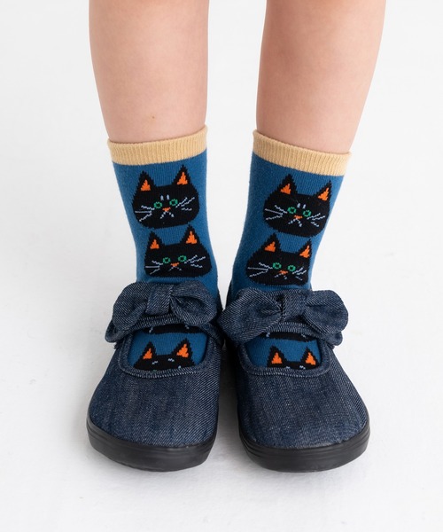 stample（スタンプル） 靴下 クロネコだいすき ショートソックス 「3足組」 キッズ 子供 男の子 女の子 : ZOZOTOWN Yahoo!店 - 通販 - Yahoo!ショッピング