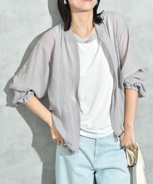 INTERPLANET 「INTERPLANET」 ジップアップブルゾン FREE ライトグレー レディース : ZOZOTOWN Yahoo!店 - 通販 - Yahoo!ショッピング