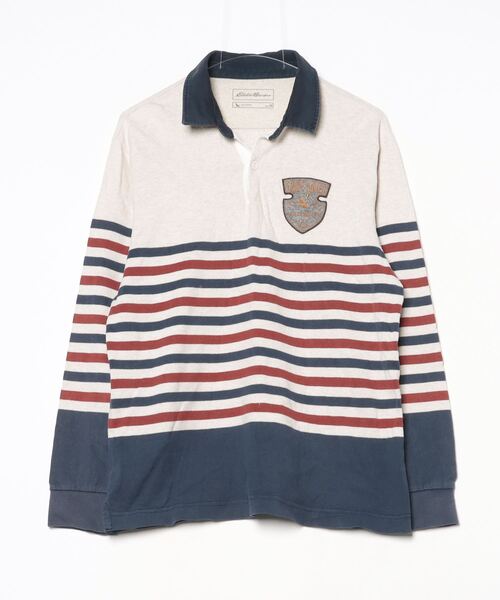 Eddie Bauer 「Eddie Bauer」 ボーダー柄長袖ポロシャツ M ネイビー メンズ : ZOZOTOWN Yahoo!店 - 通販 - Yahoo!ショッピング