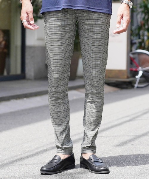 Yahoo!オークション - 「roshell」 スキニーパンツ LARGE グレー系その...