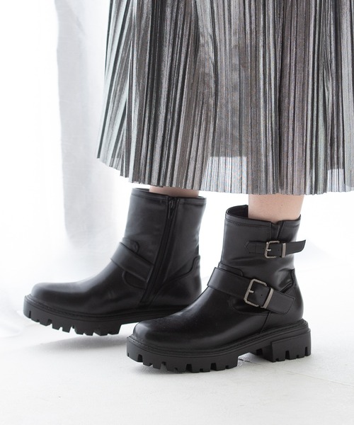 ブーツ ビジューバックルショートエンジニアブーツ(217-40325)JELLY BEANS(ジェリービーンズ) レディース : 86326889 : ZOZOTOWN Yahoo!店 ...