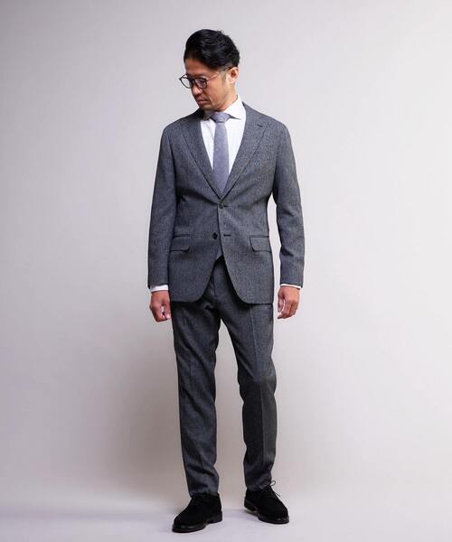 MEN'S MELROSE セットアップ ハンドトゥース ウォッシャブルスーツ | 防シワ / ストレッチ メンズ : ZOZOTOWN Yahoo!店 - 通販 - Yahoo!ショッピング