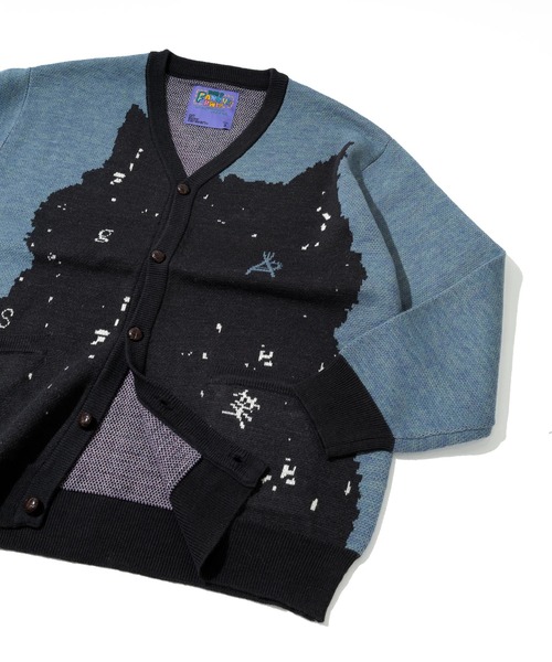 go slow caravan（ゴースローキャラバン） カーディガン 笑う柴犬