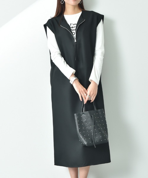 INTERPLANET（インタープラネット） ワンピース EツイルZIPデザインワンピース : ZOZOTOWN Yahoo!店 - 通販 - Yahoo!ショッピング