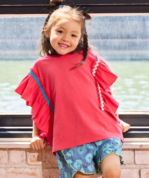 MARKEY'S tシャツ ショルダーフリルTシャツ キッズ 子供服 男の子 女の子 : ZOZOTOWN Yahoo!店 - 通販 - Yahoo!ショッピング