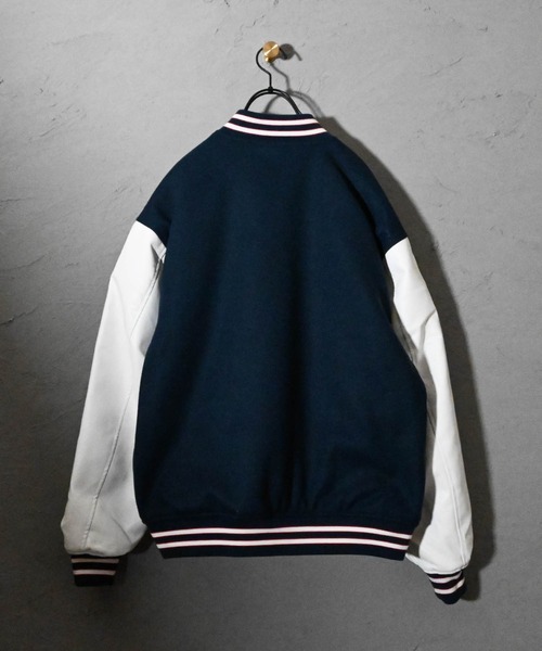 Yahoo!オークション - 「Ritzy」 「HALHAM」スタジャン MEDIUM ブラッ...