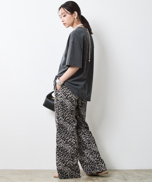 CHIC STYLE（シックスタイル） tシャツ ピグメント染ロゴプリントTシャツ「大きいサイズ有」シックスタイル レディース メンズ ...
