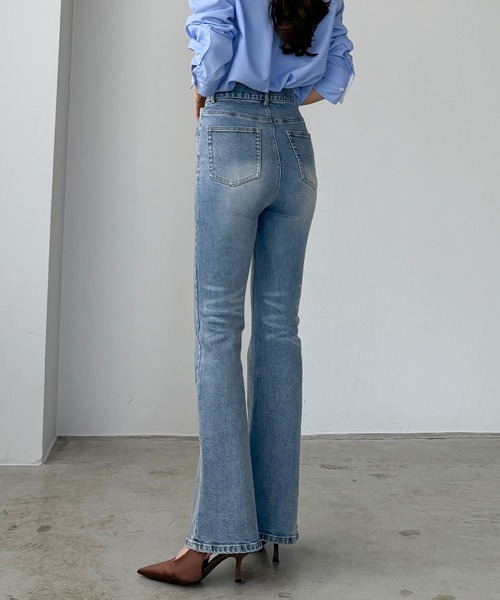 Louere（ルエレ） ジーンズ デニム デニムパンツ ストレッチフレア