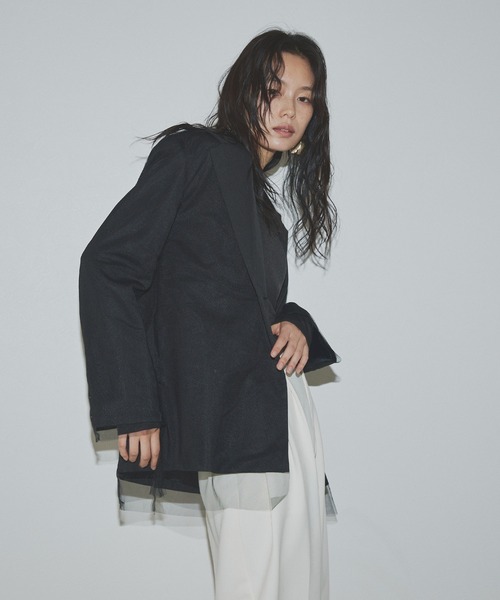 hellam 「hellam」 テーラードジャケット FREE ブラック レディース : ZOZOTOWN Yahoo!店 - 通販 - Yahoo!ショッピング