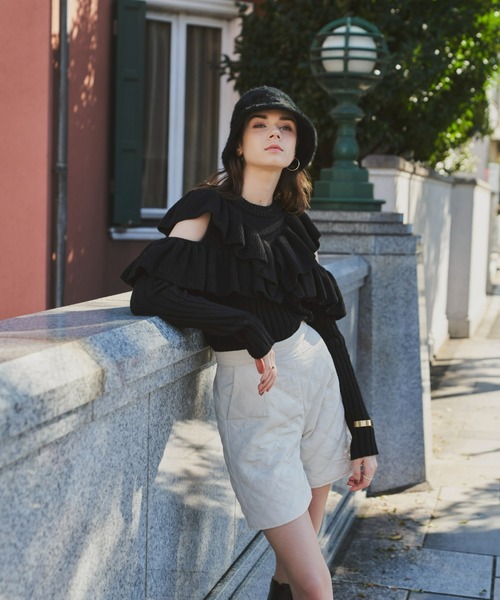 Yahoo!オークション - 「VIOLETTA」 長袖ニット FREE ブラック レディ...