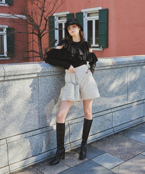 Yahoo!オークション - 「VIOLETTA」 長袖ニット FREE ブラック レディ...