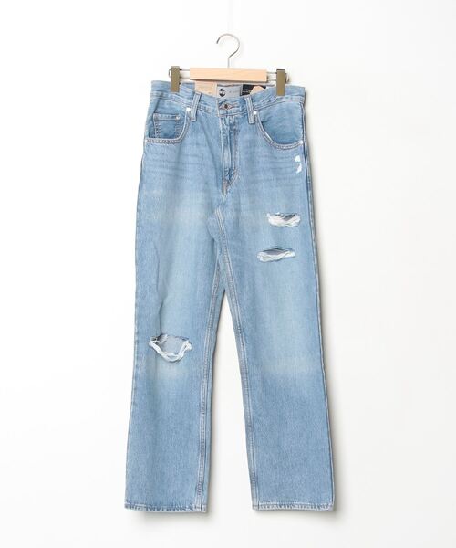 SILVER TAB 「SILVER TAB」 ダメージ加工デニムパンツ - ブルー レディース : ZOZOTOWN Yahoo!店 - 通販 - Yahoo!ショッピング