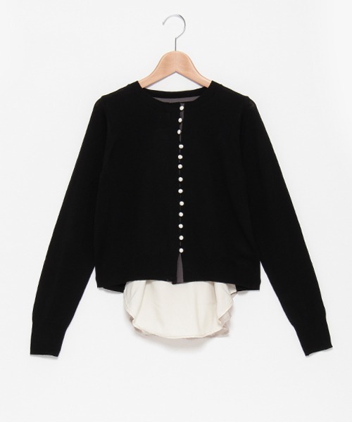 petit main LIEN 「petit LIEN」 ニットカーディガン FREE ブラック レディース : ZOZOTOWN Yahoo!店 - 通販 - Yahoo!ショッピング