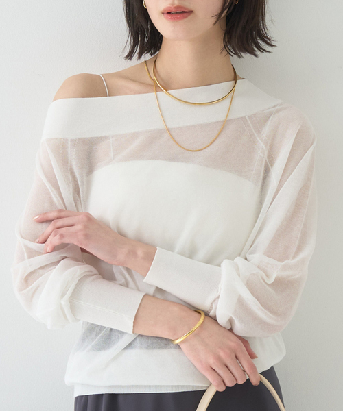 Rouge vif ニット セーター オフショルシアーニットプルオーバー レディース : ZOZOTOWN Yahoo!店 - 通販 - Yahoo!ショッピング