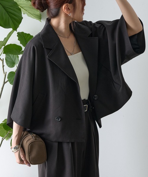 COLONY 2139 ジャケット テーラードジャケット 5分袖テーラードショートジャケット レディース : ZOZOTOWN Yahoo!店 - 通販 - Yahoo!ショッピング