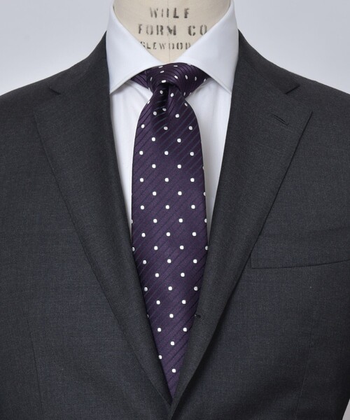 SHIPS（シップス） ネクタイ SHIPS: サテン ドビー ドット ネクタイ