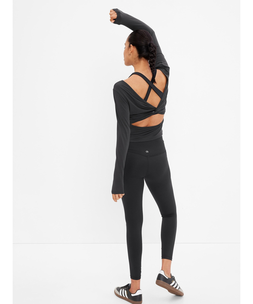 GAP tシャツ Tシャツ Gapfit Breathe ツイストバックトップ レディース : ZOZOTOWN Yahoo!店 - 通販 - Yahoo!ショッピング